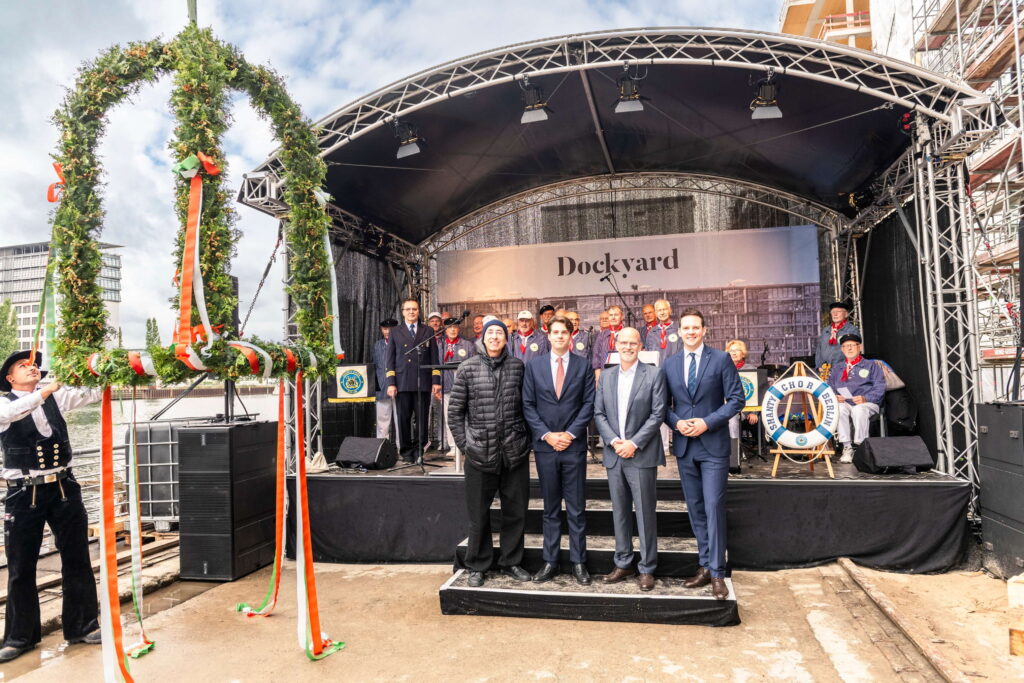 Pecan celebrates the topping-out ceremony Dockyard Berlin - Pecan ...